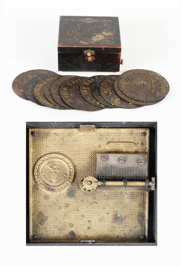 Bonhams : A Polyphon style 36 disc musical box