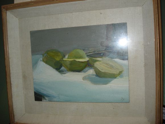 Bonhams : David Tindle R.A. (British, born 1932) 'Still life, avocados ...