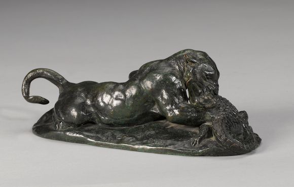 Bonhams : After Antoine-Louis Barye (French 1795-1875) A bronze model ...