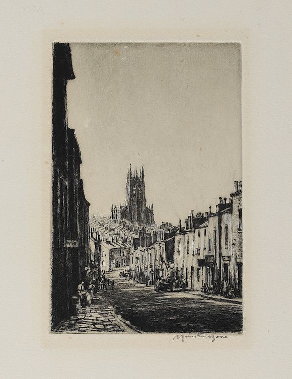 Bonhams : Modern British Etchings Including works by Muirhead Bone 'The ...