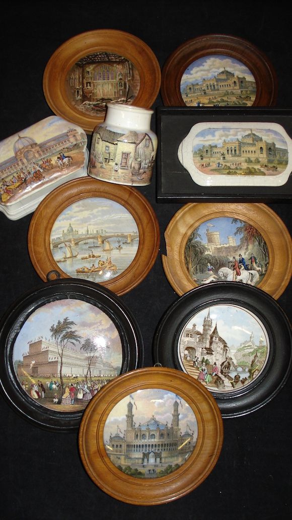 Bonhams : Ten Pratt Ware pot lids
