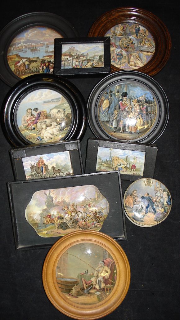 Bonhams : Ten Pratt Ware pot lids