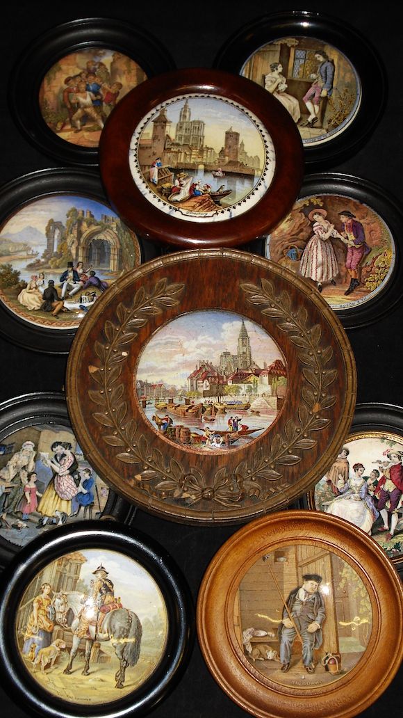 Bonhams : Ten Pratt Ware pot lids