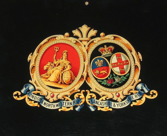 Bonhams : LNWR and L&Y Joint crest on board