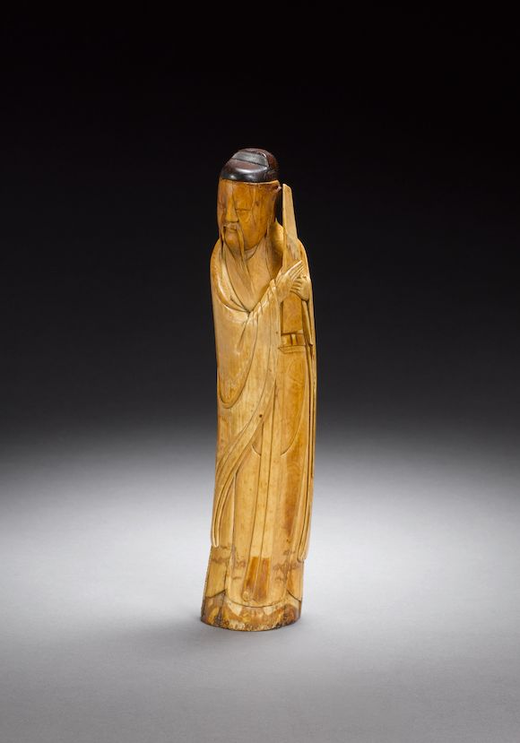 Bonhams : An ivory standing figure of an Immortal Late 16th century