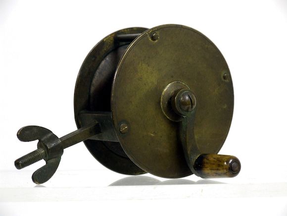 Bonhams : A late 19th century all brass spike foot winch 2 1/2in