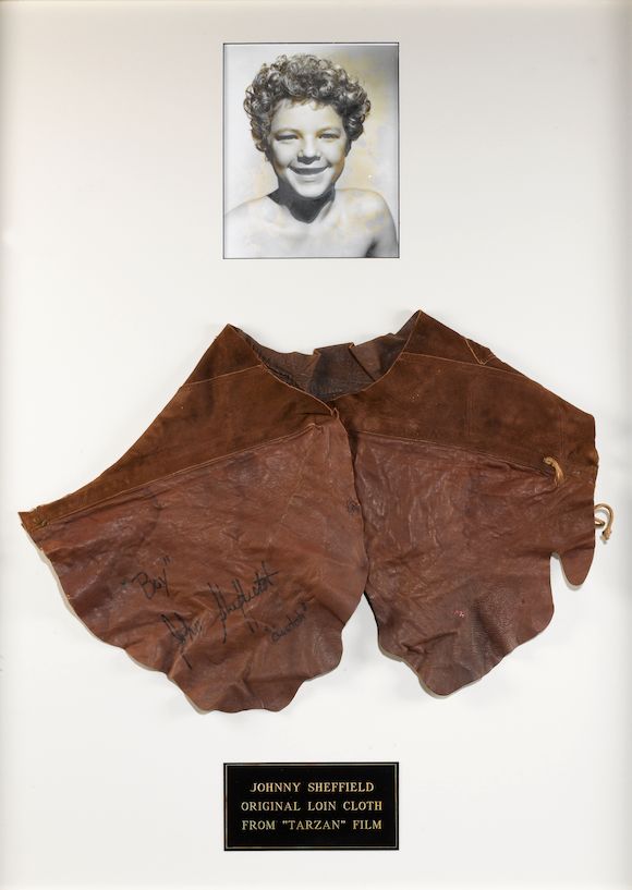 Bonhams : A loin cloth worn by Johnny Sheffield for his role as 'Boy ...