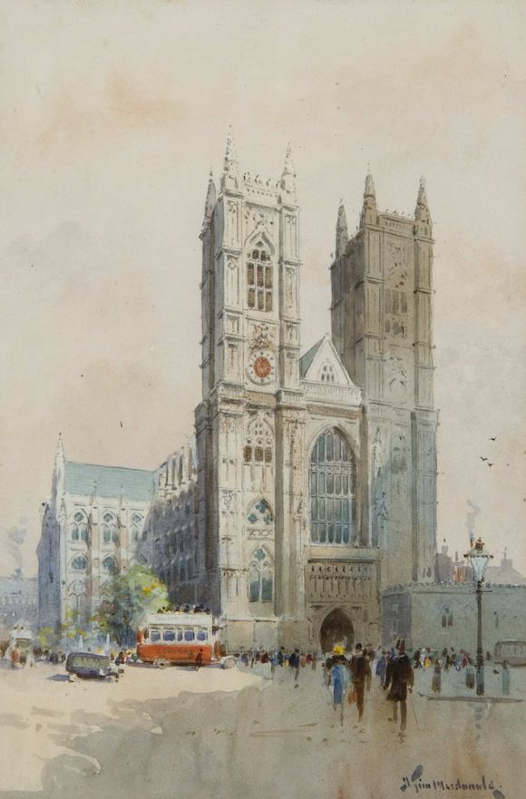 Bonhams : J. Tim MacDonald (British) Westminster Abbey
