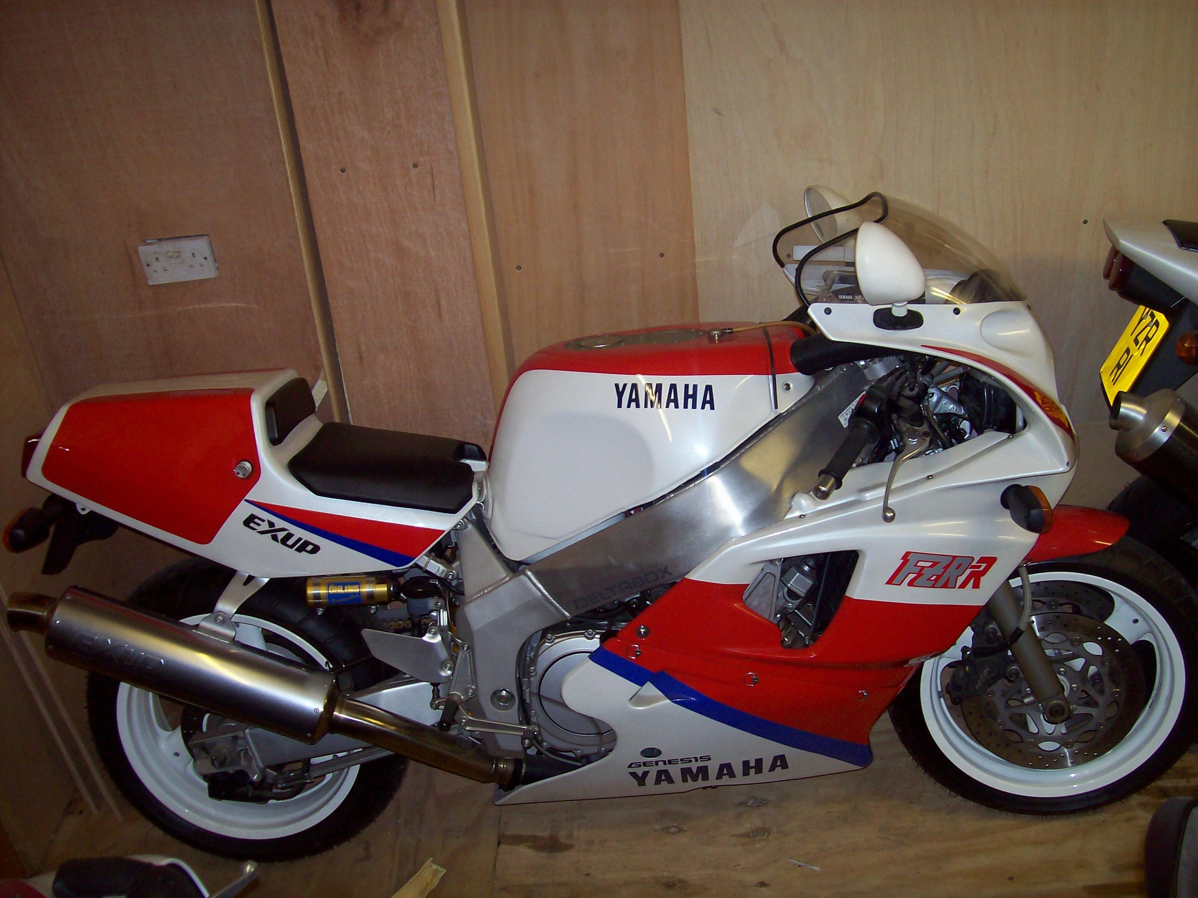 Bonhams Cars : Four kilometres from new.,1989 Yamaha FZR750R OW01 Frame no. 3SJ 001184 Engine no ...