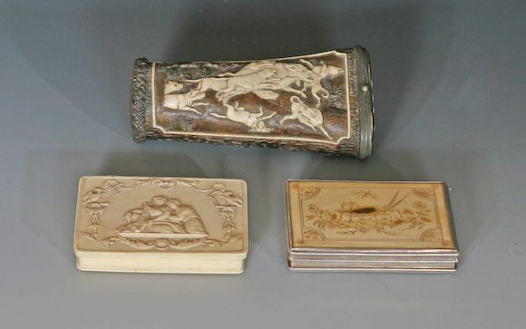 Bonhams : A late 18th/early 19th century Continental silver mounted ...