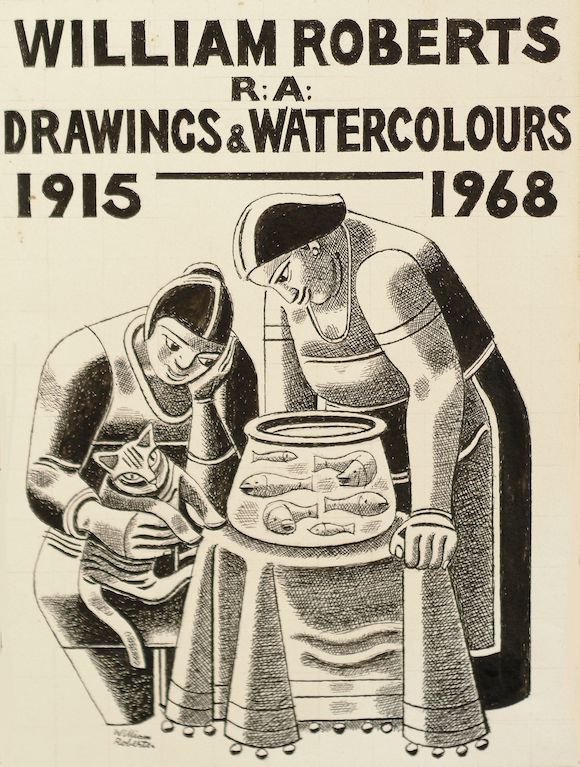 Bonhams : William Roberts R.A. (British, 1895-1980) Design for a poster
