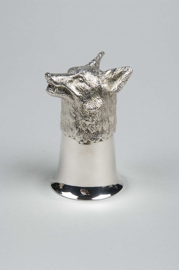 Bonhams : A stirrup cup R.U? makers mark, Sheffield 1970,