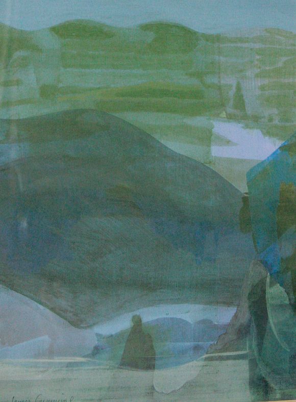 Bonhams : James Cumming, RSA RSW (British, 1922-1991) 'Jura Ascent ...