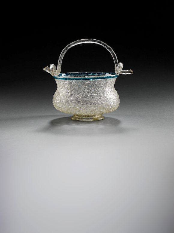 Bonhams : A Venetian 'ice glass' bucket or aspersory first half 17th ...