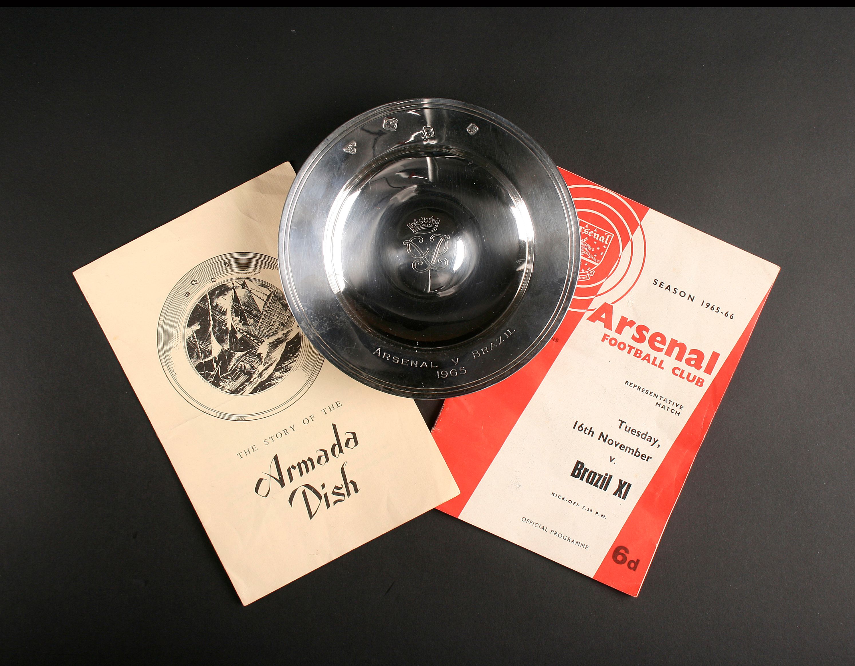 Silver armada dish of typical form - auctions & price archive