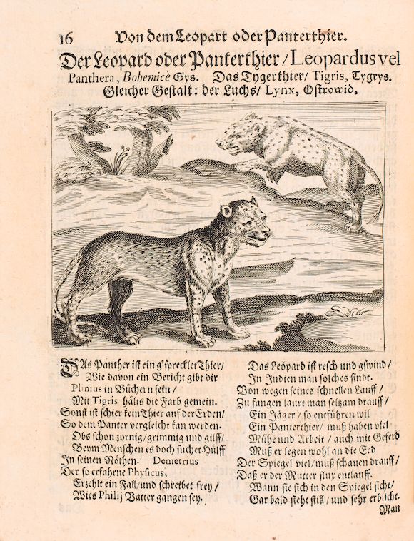 Bonhams : SARTORIUS (JOHANN CHRISTOPH) Neües Thier-Buch; oder ...