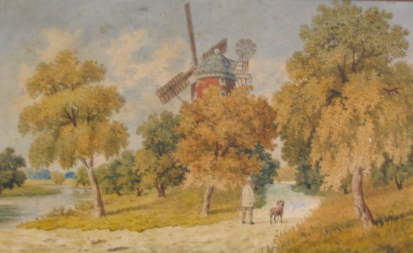 Bonhams : William Frederick Austin (1833-1899) A man and his dog on a ...