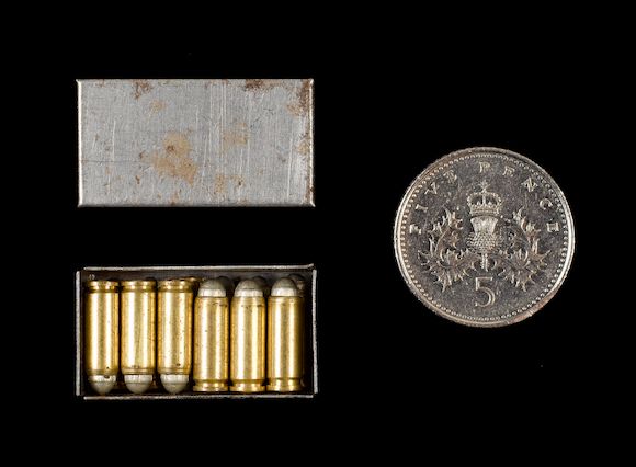 Bonhams : Twelve rounds of rare 2.7mm Kolibri miniature semi-automatic ...