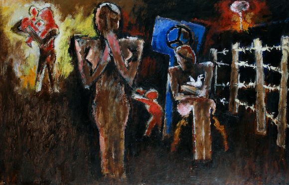 Bonhams : Josef Herman R.A. (British, 1911-2000) In Homage to the Women ...