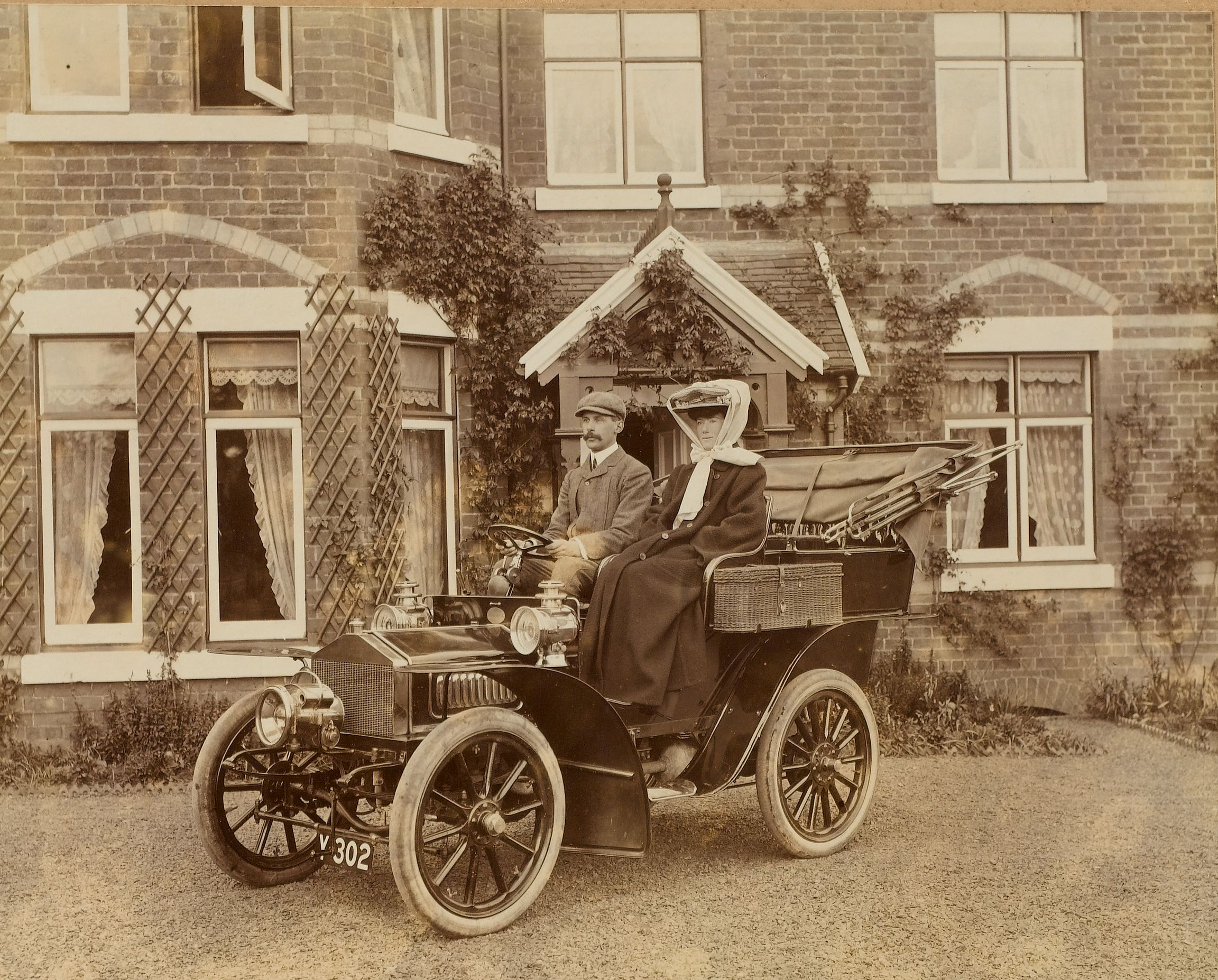 Bonhams Cars : A photograph of Major Reginald in his 1905 2 cylinder ...