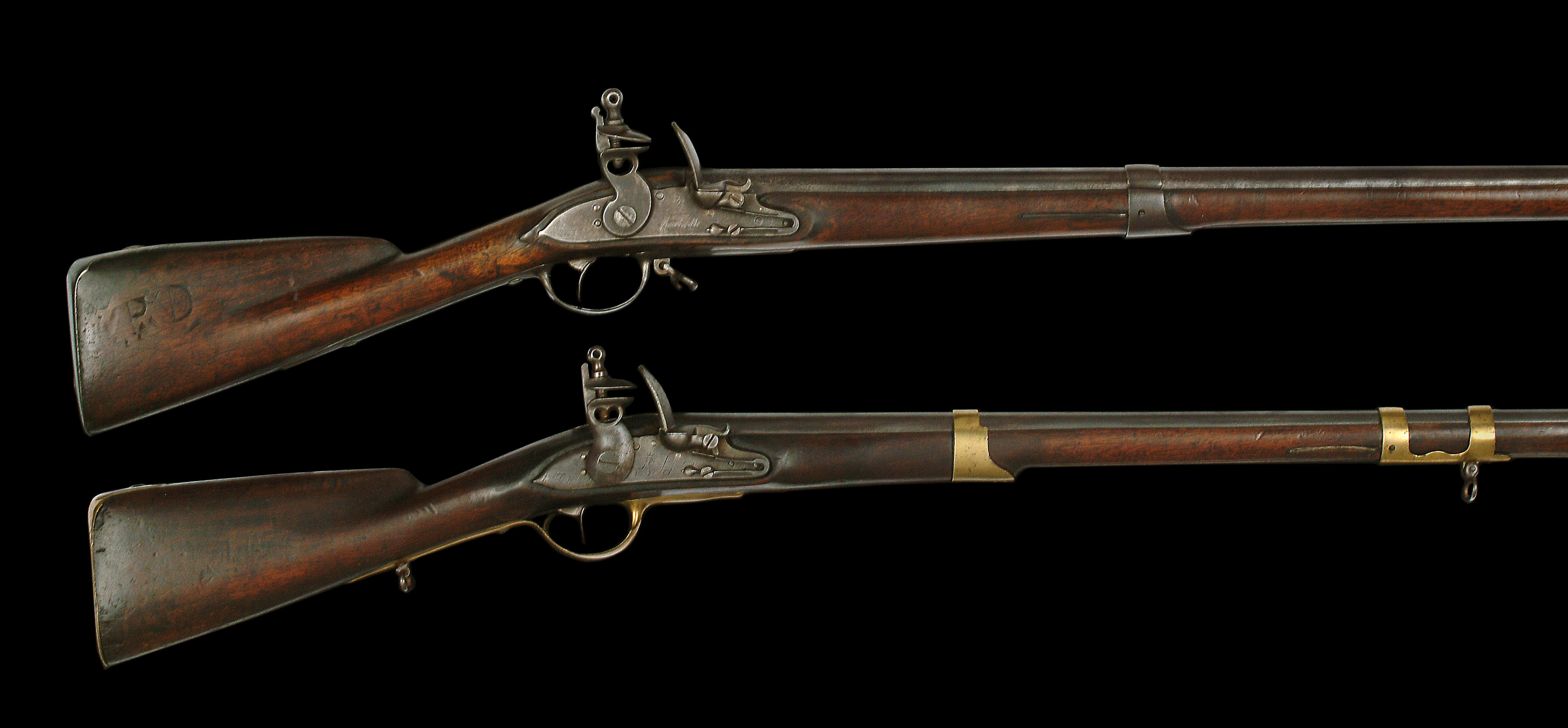 A French 11-Bore 1763 Model Charleville Flintlock Military Musket Circa ...