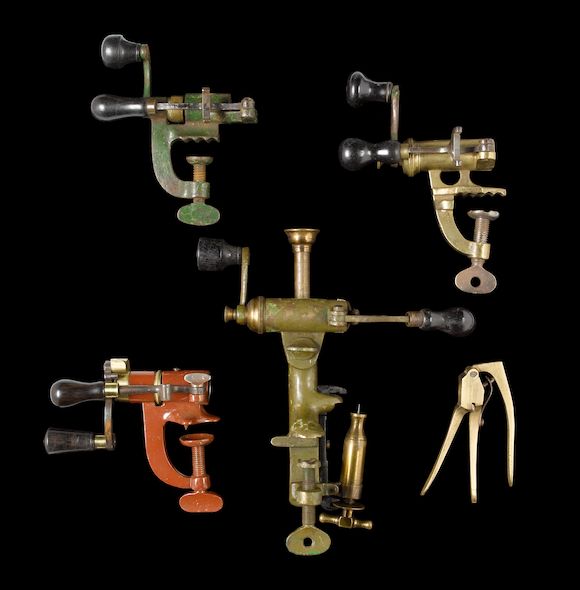 Bonhams : Six reloading tools for 10-bore cartridges, one by G. & J.W ...