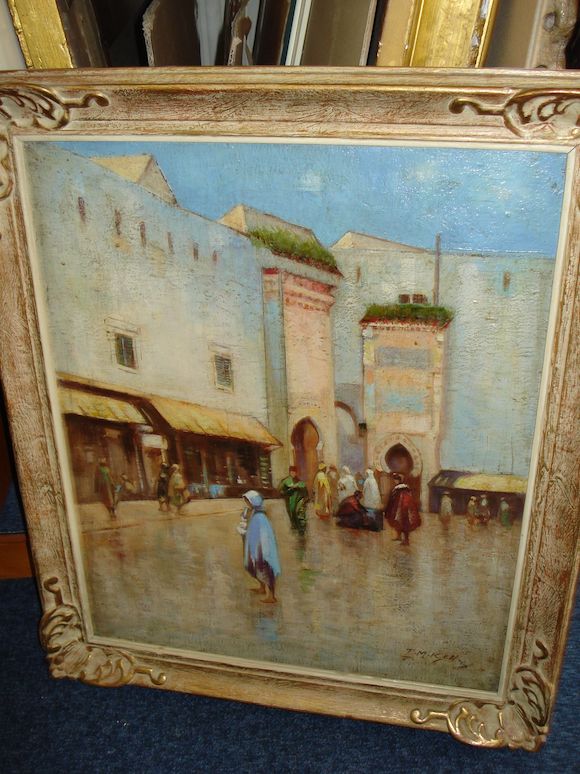 Bonhams : Thomas Meikle Kelly (British, 1866-circa 1945) Street scene ...