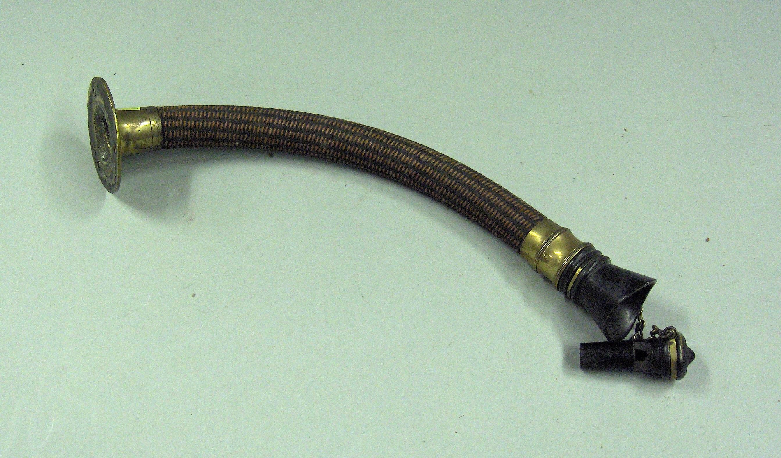 Bonhams Cars : A speaking tube and whistle,