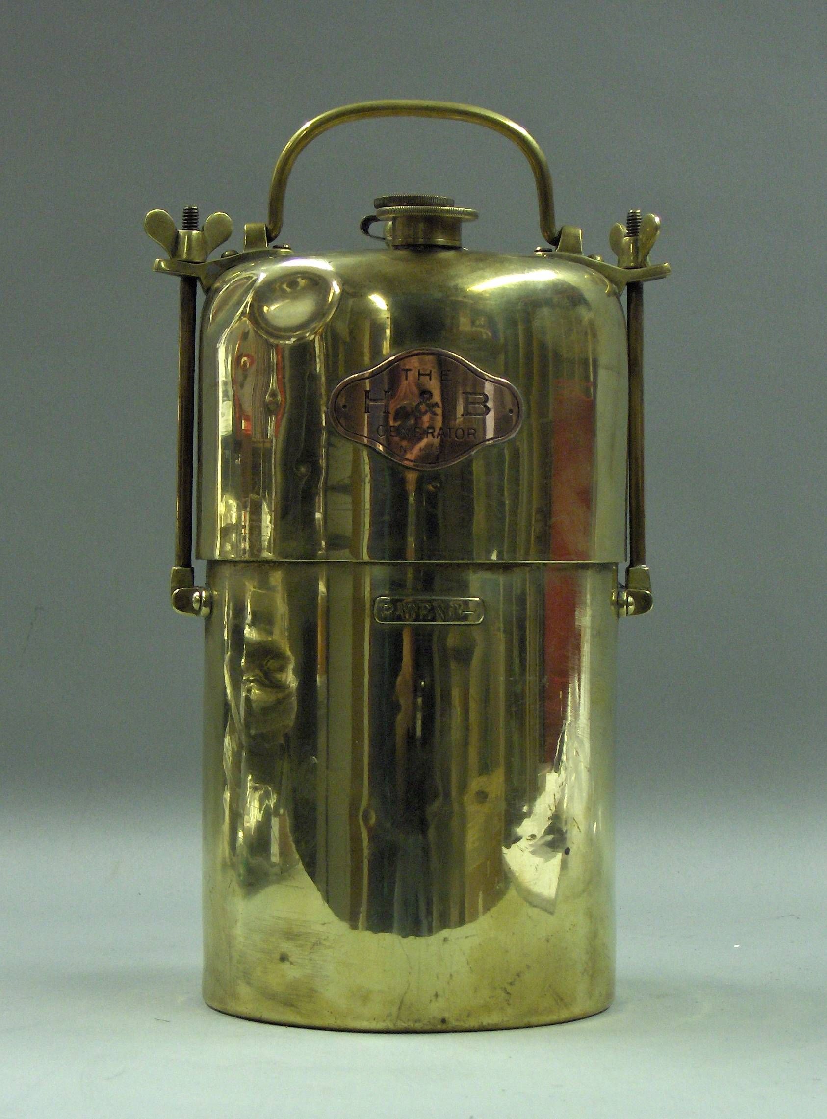 Bonhams Cars : A Veteran-Edwardian brass acetylene lamp generator, by ...