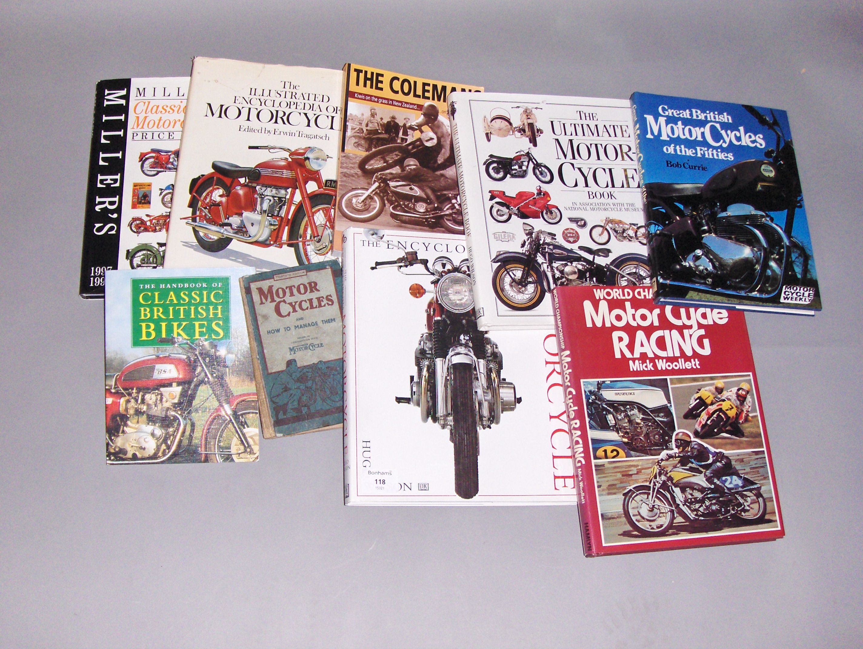 Bonhams Cars : A good selection of motorcycle literature,