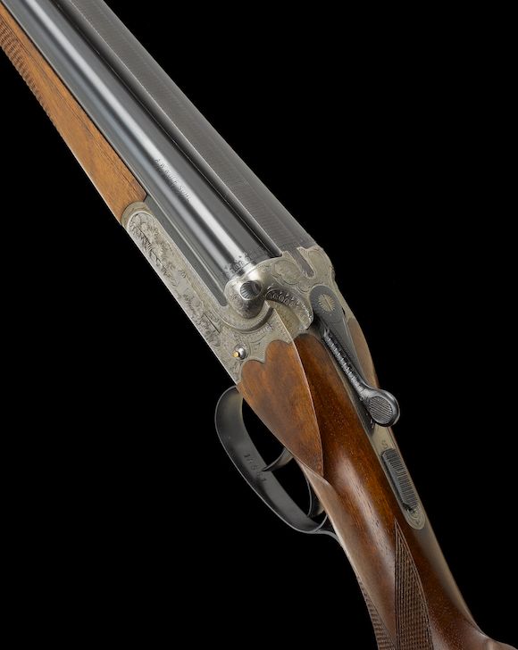 Bonhams : A 9.3x74(R) 'Model E1' boxlock non-ejector rifle by A.W. Wolf ...