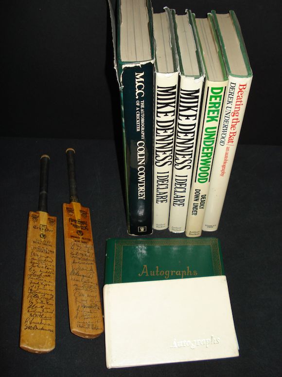 Bonhams : Cricket autographs and signed autobiographies