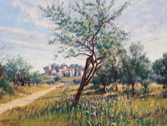 Bonhams : Lionel Aggett (British, born 1938) Les Apilles, Provence ...