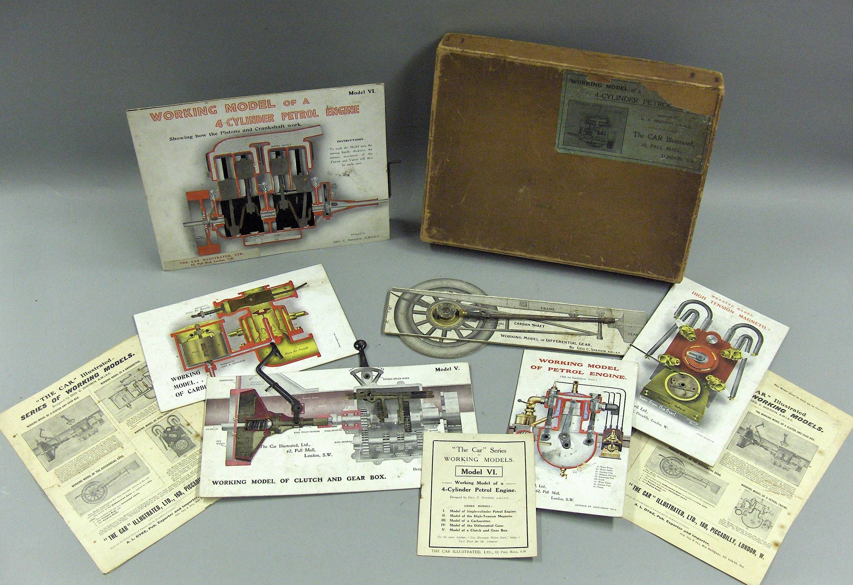 Bonhams Cars : A set of card 'Working Models' of a Model VI 4-cylinder ...