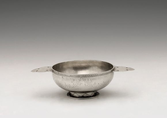 Bonhams : A late 18th/early 19th century silver quaich, stamped twice ...