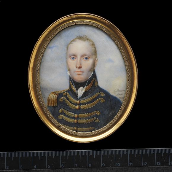 Bonhams : Ludwig Rullmann (German, 1765-1822) An Officer, wearing blue ...