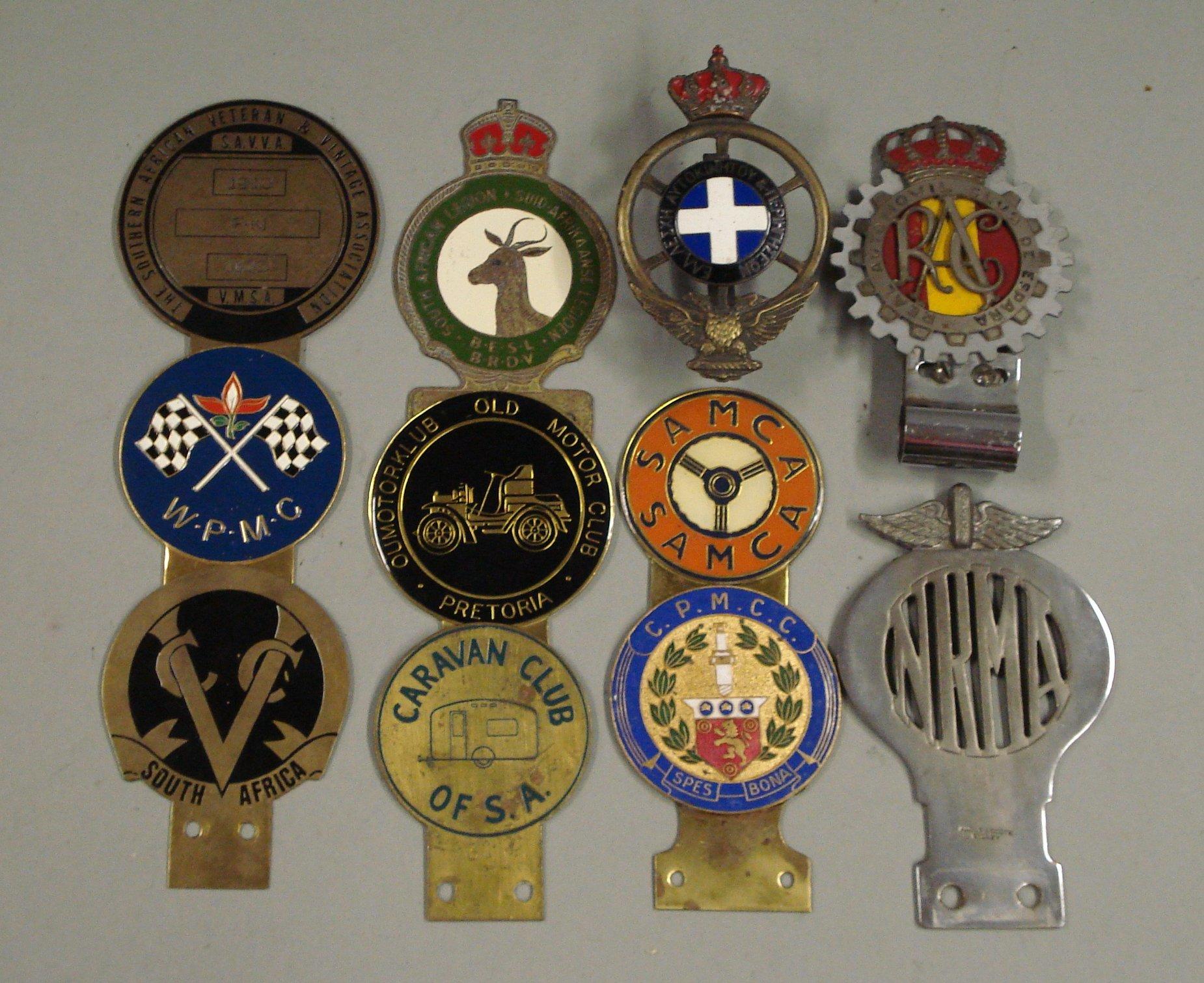 Bonhams Cars : Eleven motoring badges,