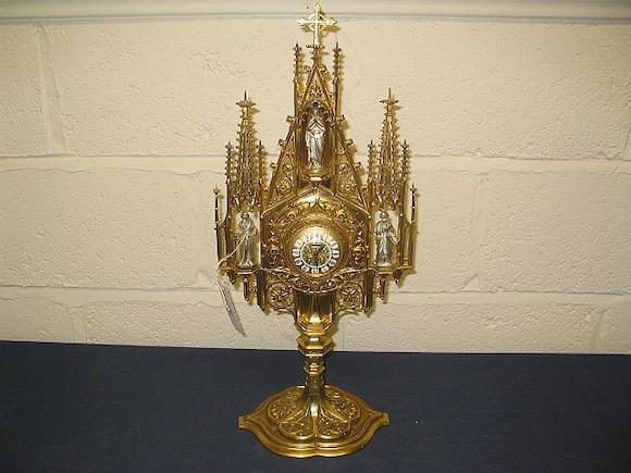 Bonhams An Unusual 19th Century French Neo Gothic Mantel Timepiece