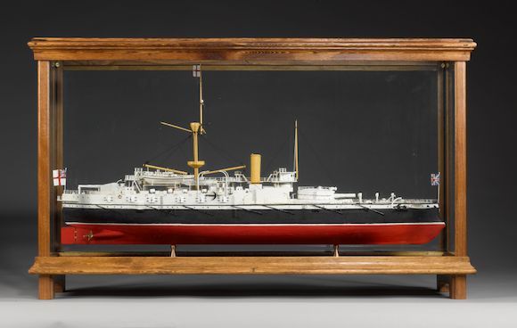 Bonhams : A modern model of the Battleship HMS 'Victoria' 1887 30.6x8 ...