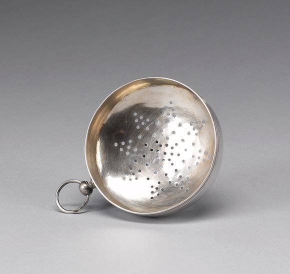 Bonhams : A 19th century Italian silver strainer / sifter, maker's mark ...