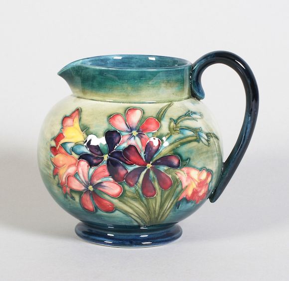 Bonhams : A William Moorcroft 'Spring Flowers' jug