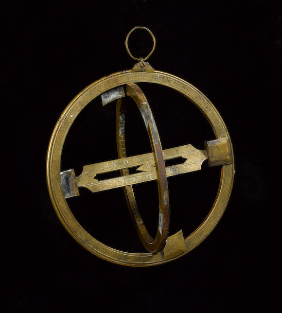 Bonhams A Brass Universal Equinoctial Ring Dial English Mid 18th
