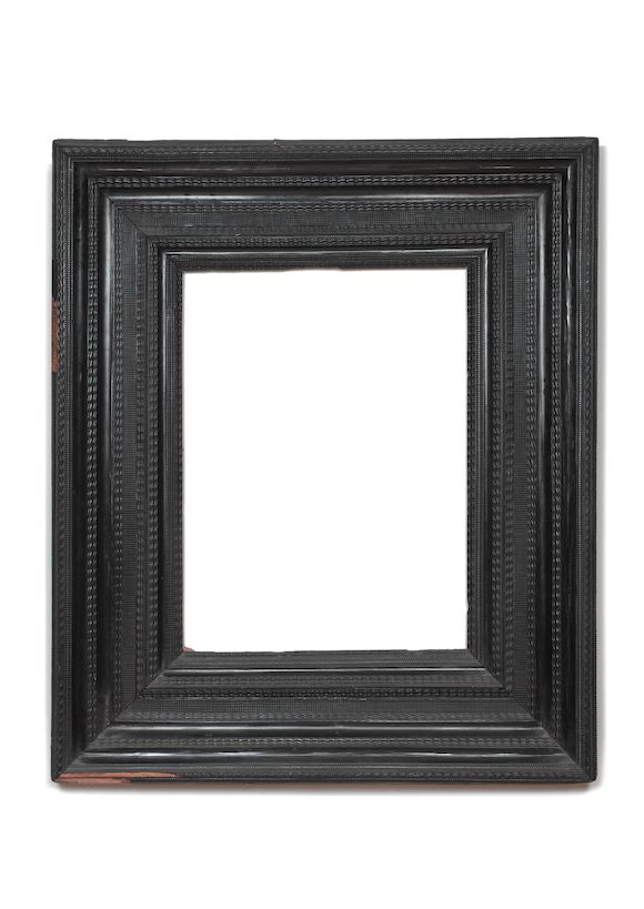 Bonhams : An Italian 17th Century ebony ripple moulding frame