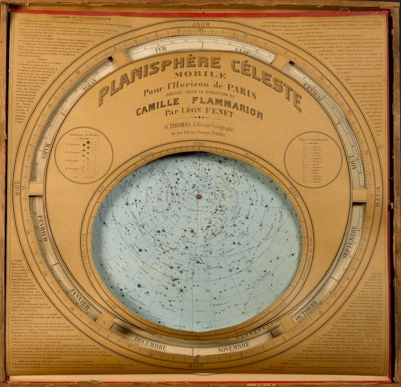 Bonhams : A large G Thomas printed paper and card celestial planisphere ...