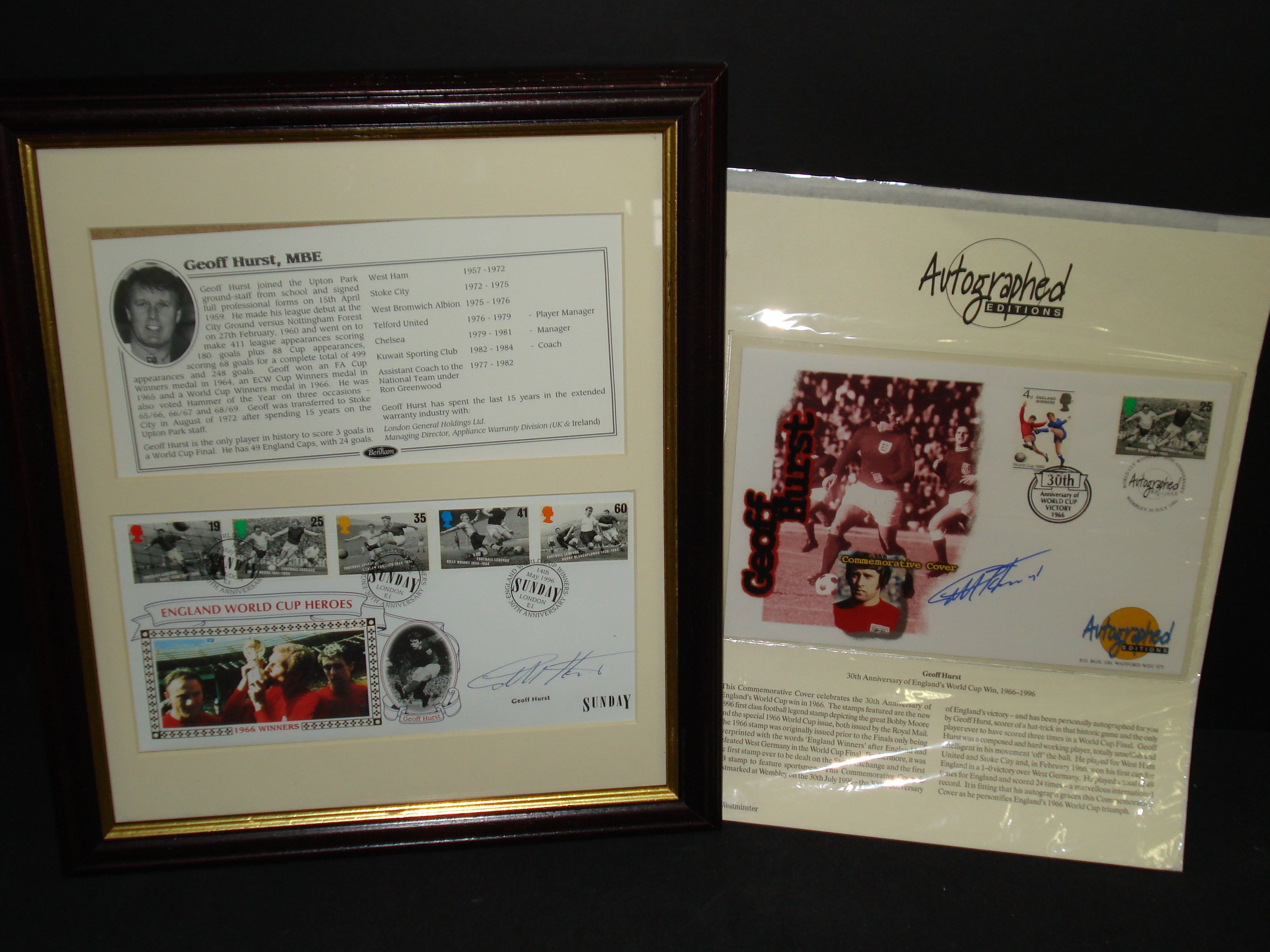 Geoff Hurst 1966 Signed World Cup Willie - auctions & price archive