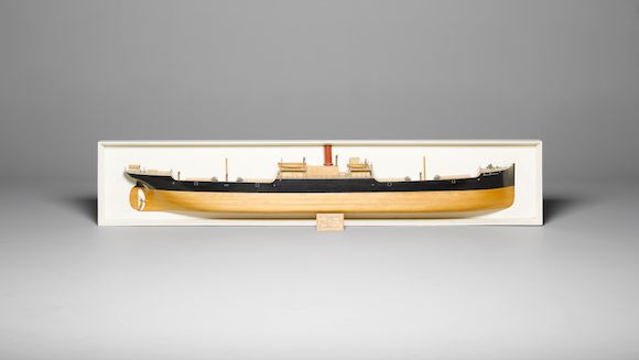 Bonhams : A large Builder's half model of the cargo steamship ...