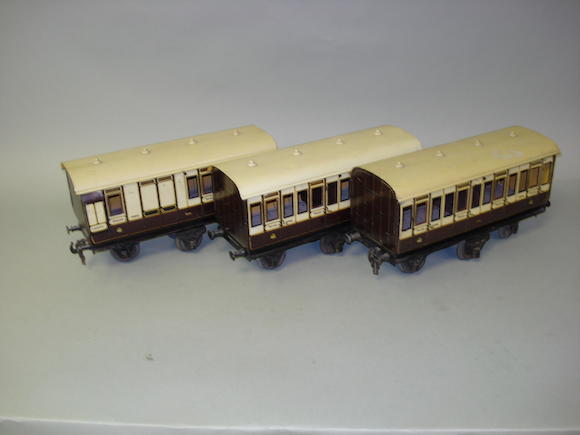 Bonhams Bing For Bassett Lowke Gauge 1 A Rake Of 6 Wheel Landnwr Coaches 3