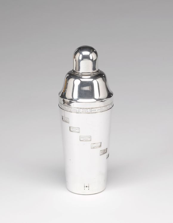 Bonhams : A novelty electroplated cocktail shaker With patent number ...