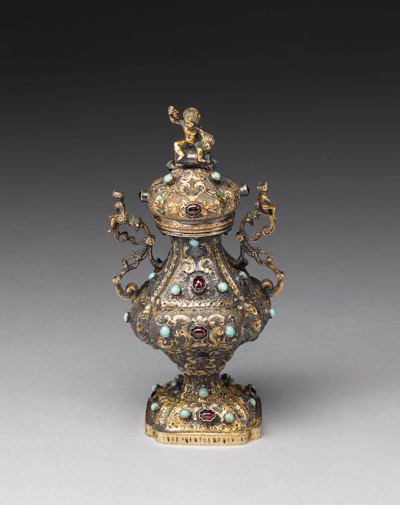 Bonhams : A 19th century Austro-Hungarian silver-gilt two handled ...