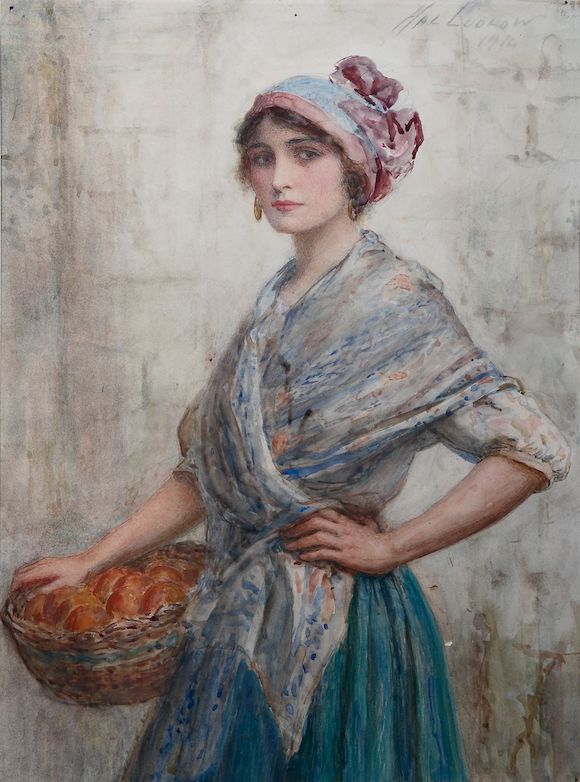 Bonhams : Henry Stephen (Hal) Ludlow, (British 1861 - ?), Portrait of a ...